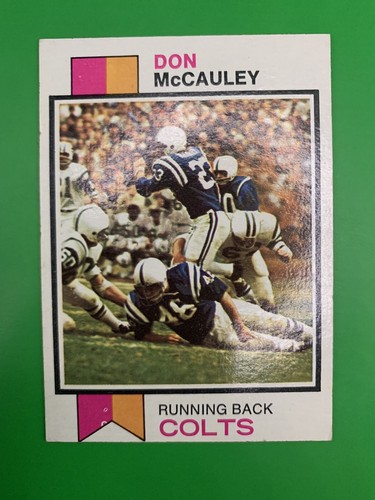 1973 Topps Don McCauley RC Baltimore Colts #81 | eBay