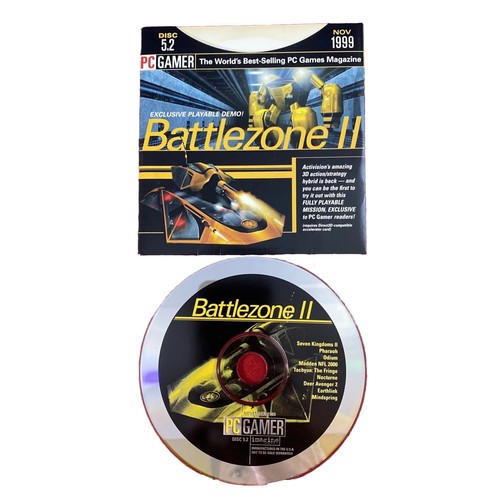 Vintage PC Gamer Demo Disc 5.2 1999 Battlezone II Pharaoh Odium ...