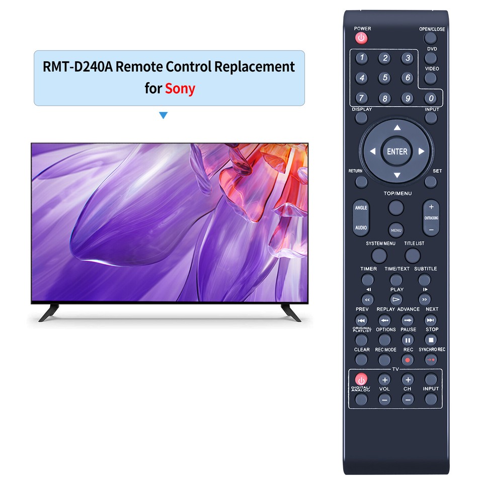 New RMT-D240A Remote Control For Sony DVD VCR Comb RDR-VX525 RDR-VX555 ...