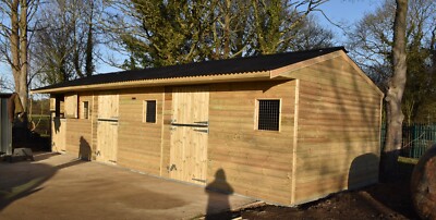 12ft x 36ft Stables Block Tack Room , Animal Horse Stable, Storage ...