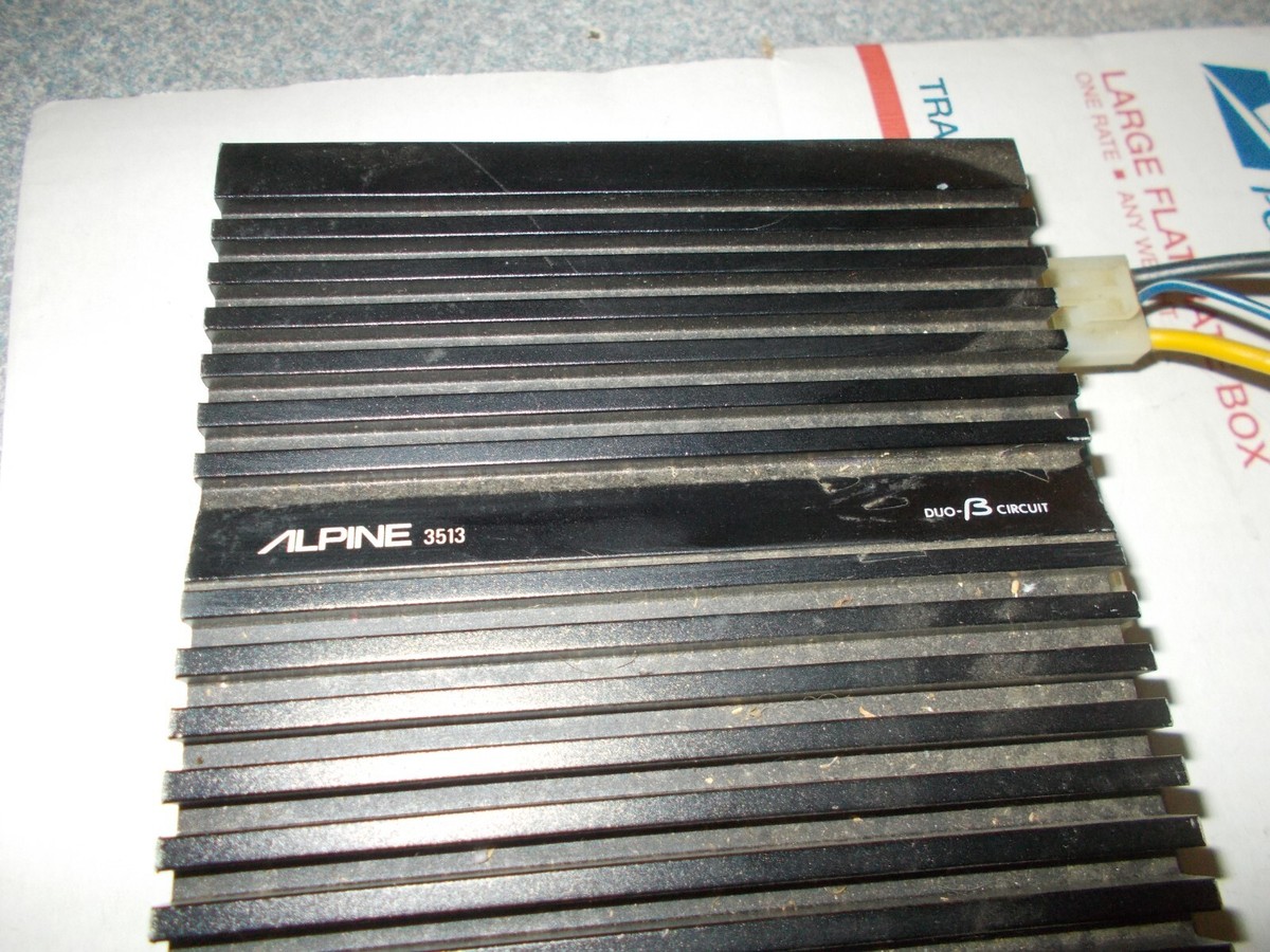 1991 Alpine 2 Channel Amplifier Alpine 3553 Amplifier 4/3/2 Channel