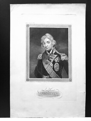 Stahlstich Lord Admiral Nelson um 1850 Originalblatt | eBay.de