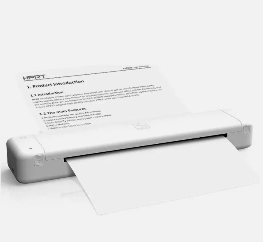 HPRT Portable Wireless A4 Mobile Thermal Printer Bluetooth Small for ...