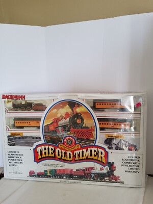 Vintage Bachmann HO Scale Train Set The Old Timer Lighted 4-4-0 | eBay