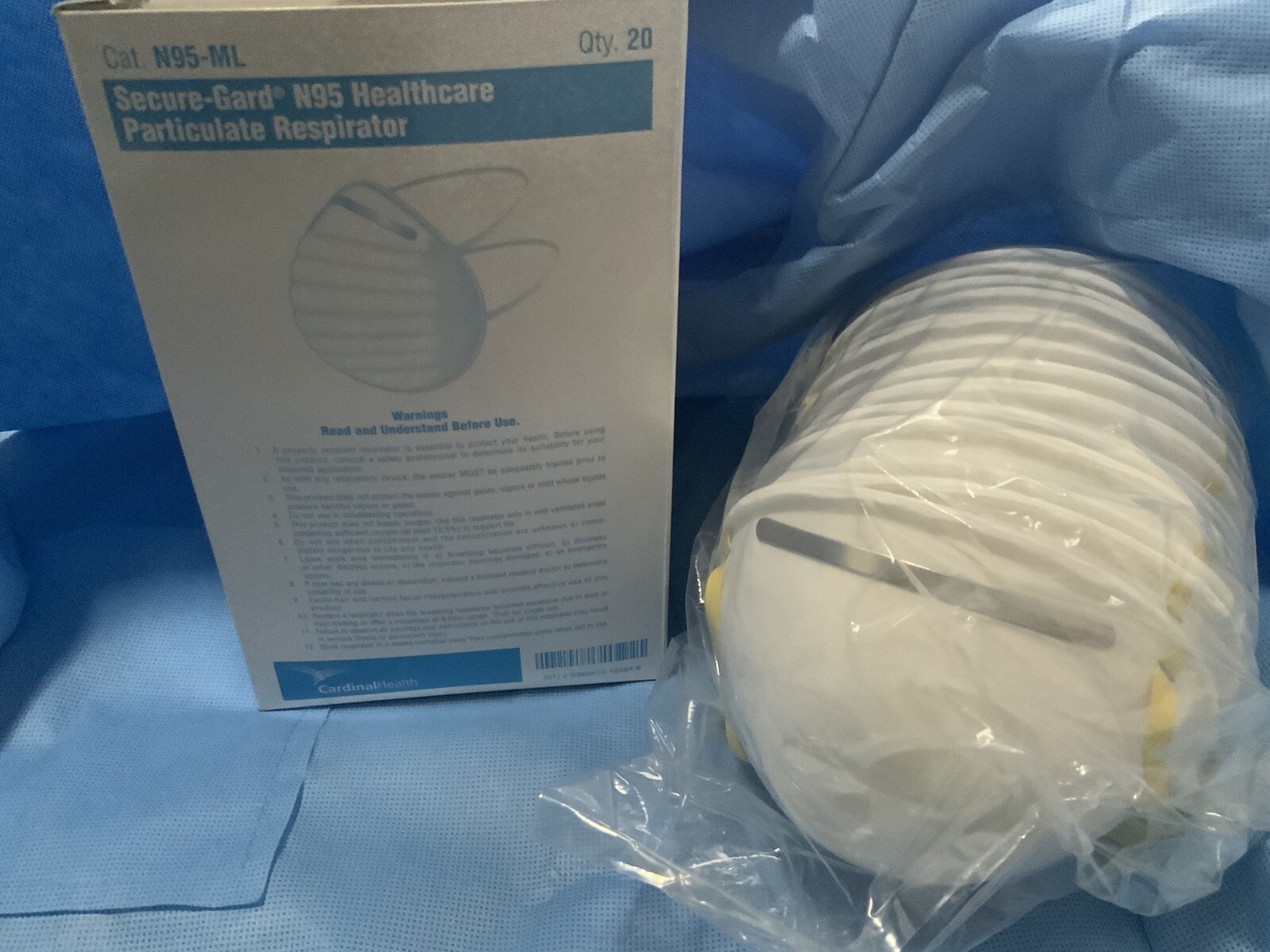 N95 Masks NIOSH Rated by Cardinal Health - 20/Box Size Med/Lg. | eBay