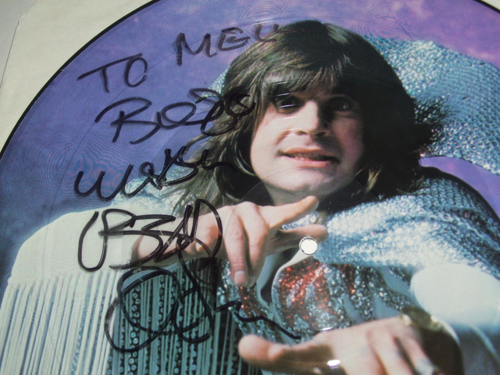 Ozzy Osbourne RARE AUTOGRAPHED Live Mr Crowley * Promo Only Picture ...