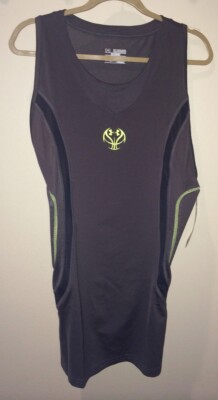 UNDER ARMOUR MPZ Gameday Padded Grey Basketball Compression Tank Top ...