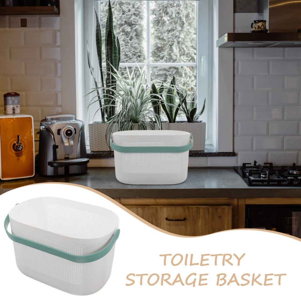 Bathroom Accessory Small Shower Basket Portable Handheld Storage | eBay ...