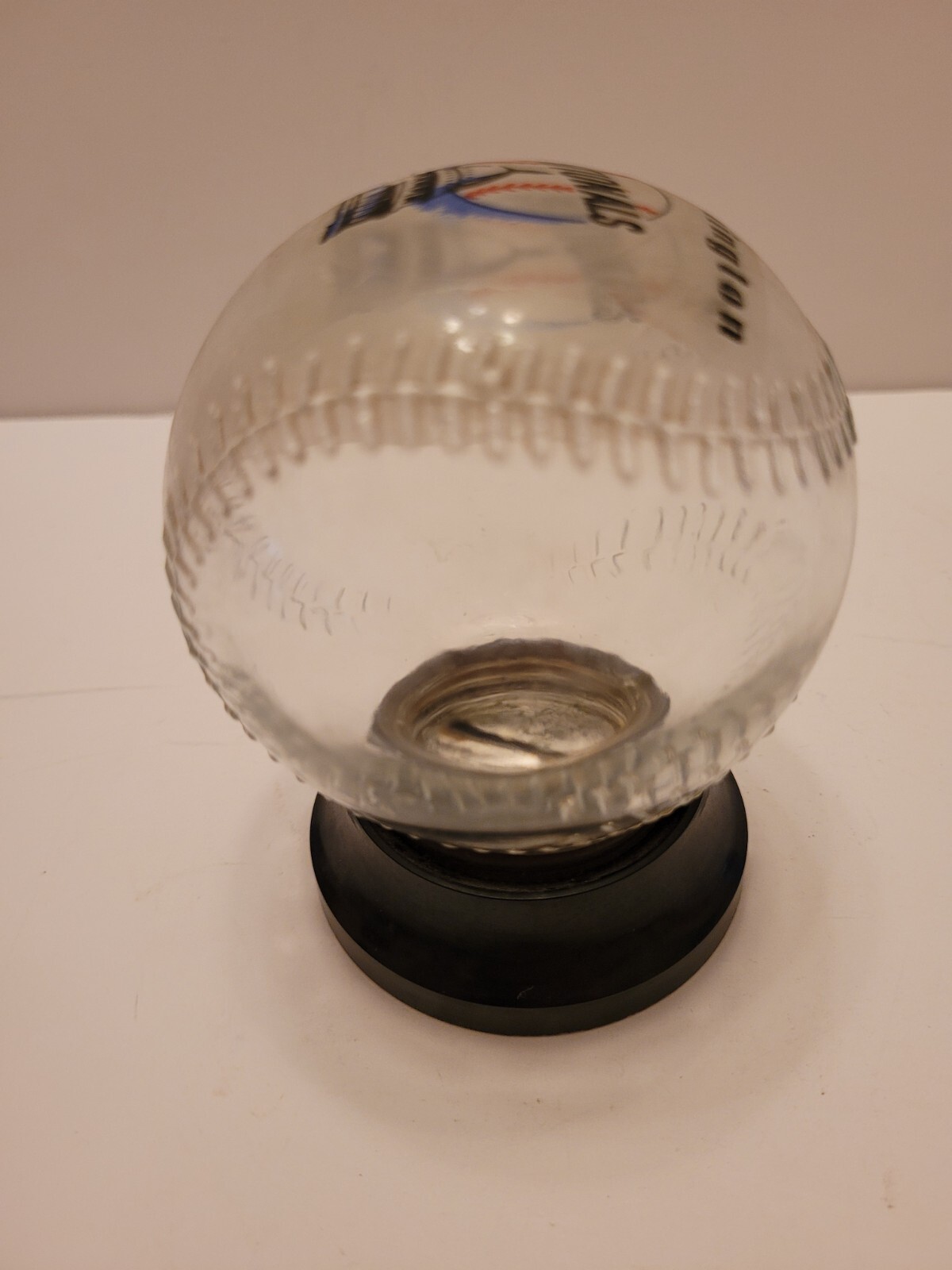 Vintage Washington Nationals Clear Glass Baseball Bank! | eBay