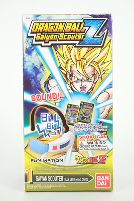 Bandai Dragonball Z Saiyan Scouter Blue Lens w/2 Cards Shokugan New | eBay