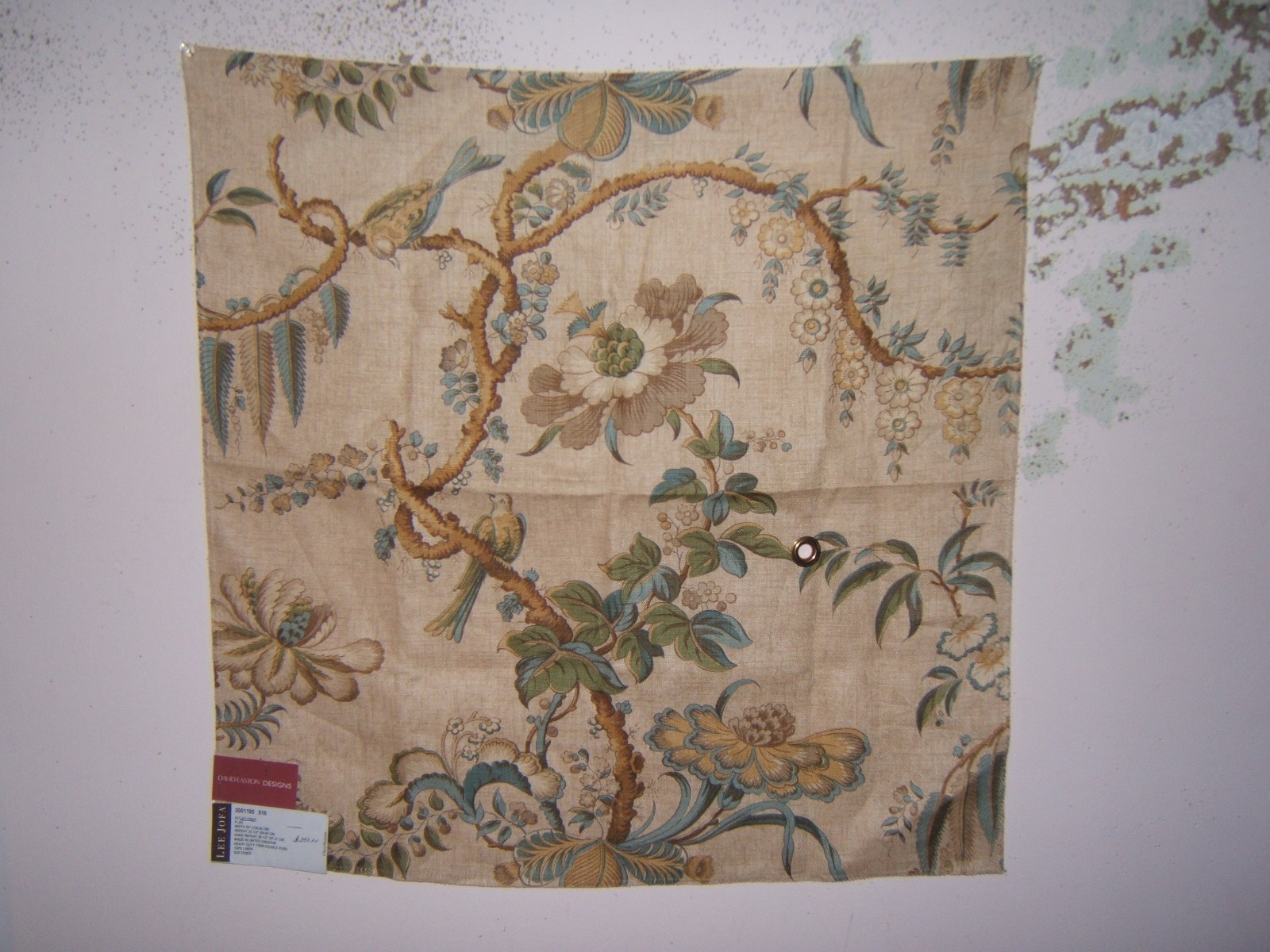 Lee Jofa, Kitley Print, Floral with Birds, Remnants, Various Colors and ...