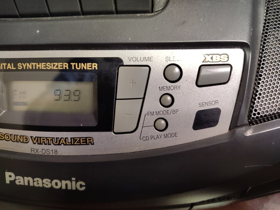 Panasonic RX-DS18 XBS AM/FM/CD/Tape Stereo Boom Box - Tested Working | eBay