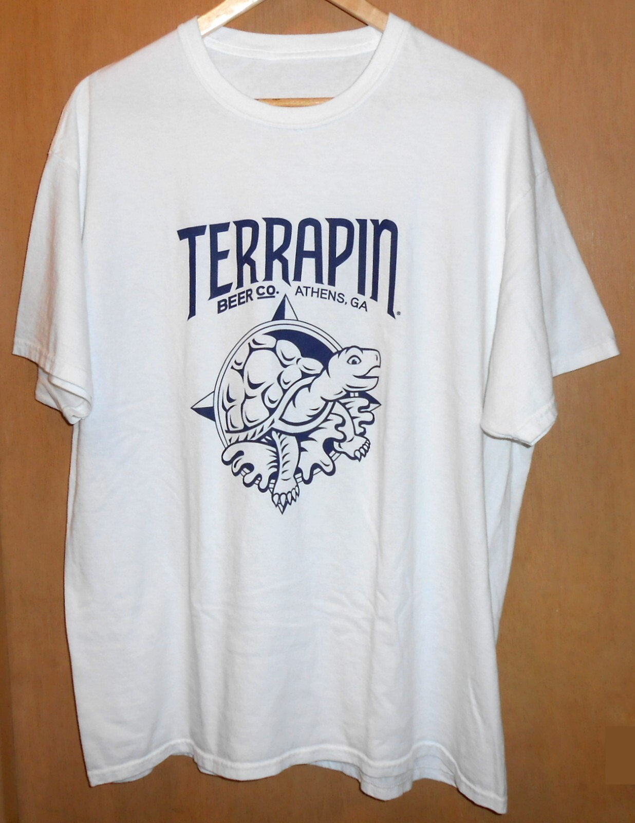 TERRAPIN Beer Co Athens GA Turtle Logo Men's White T-… - Gem