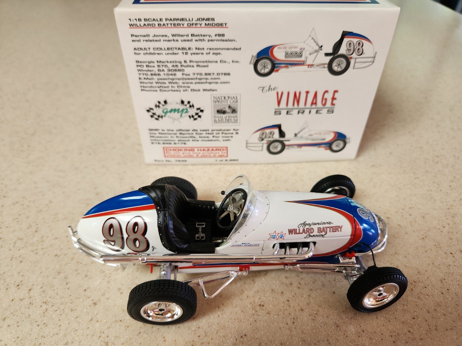 GMP 1/18 Diecast-Parnelli Johns Willard Battery Offy Midget Spring #98 Part 7642 | eBay