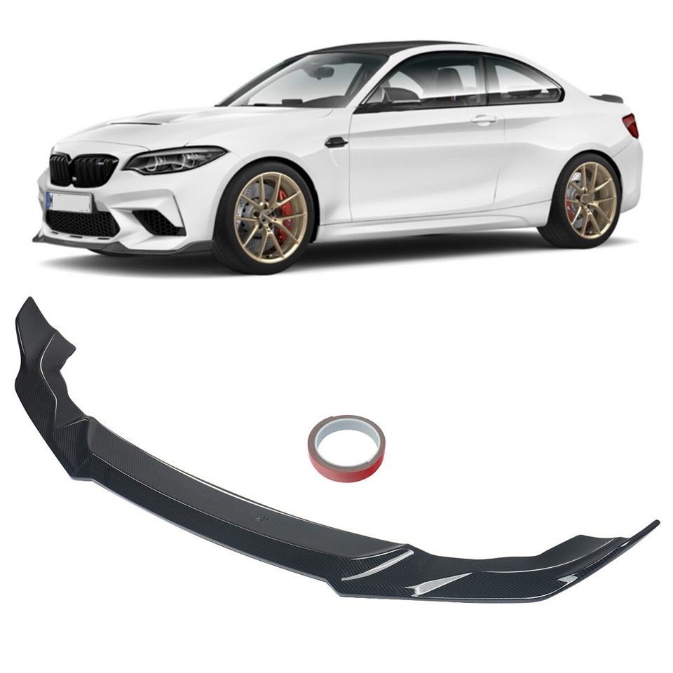 For 2015+ BMW F87 M2 Competition CS Style Carbon Look Front Bumper Lip ...
