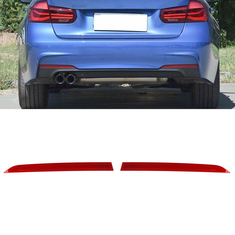 R & L Rear Bumper Marker Reflector For BMW 3-Series F30 F31 MSport 328i ...