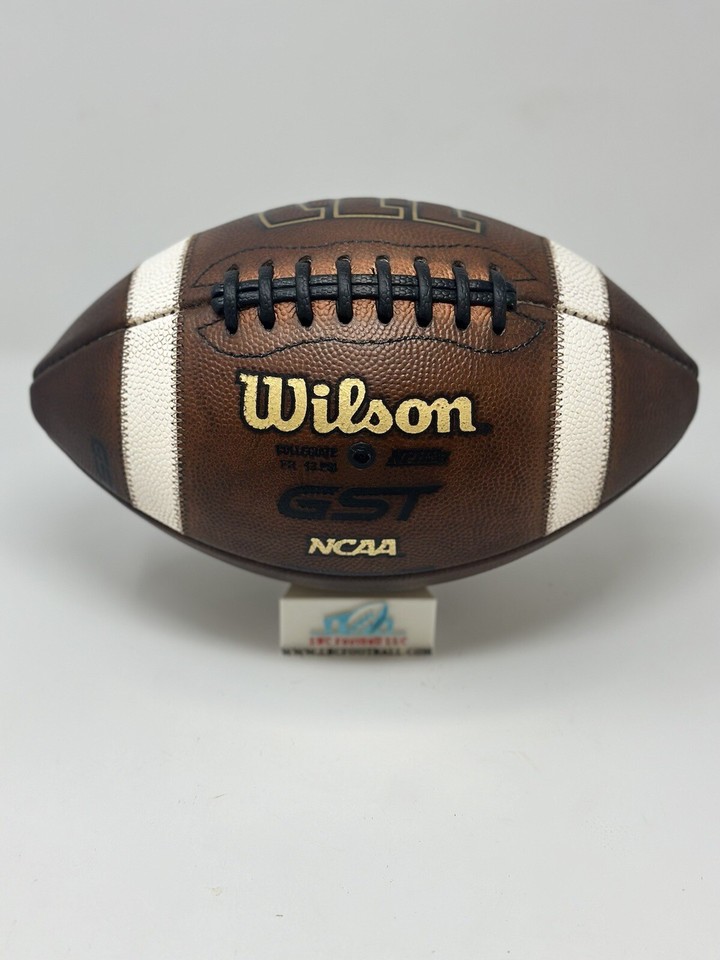 Wilson GST Full-Size Football Fully Game Prepped Mudded Conditioned ...
