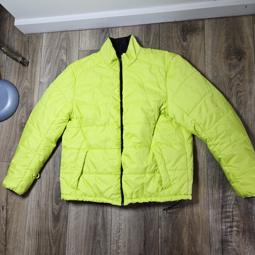 BRP Neon Yellow Full Zip Insulated Puffer Jacket Men’s Size XL | eBay