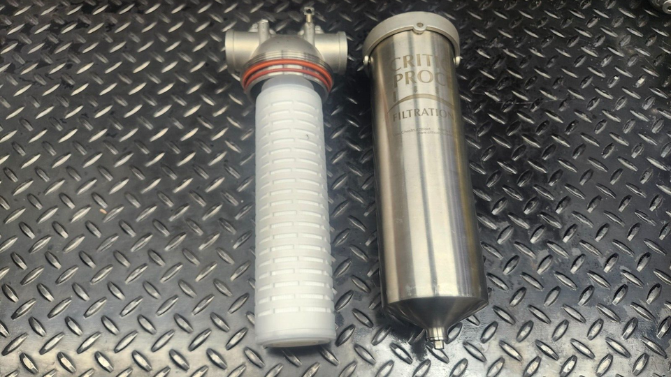 Critical Process Air Filter Stainless Housing for 10" filters 1" inlet ...