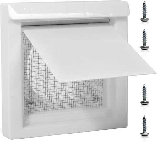 4" Dryer Vent Cover Outdoor Dryer Wall Vent for outside Prevent Pest ...