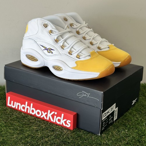 Reebok Question Mid • Yellow Toe • Size 14 • New | eBay