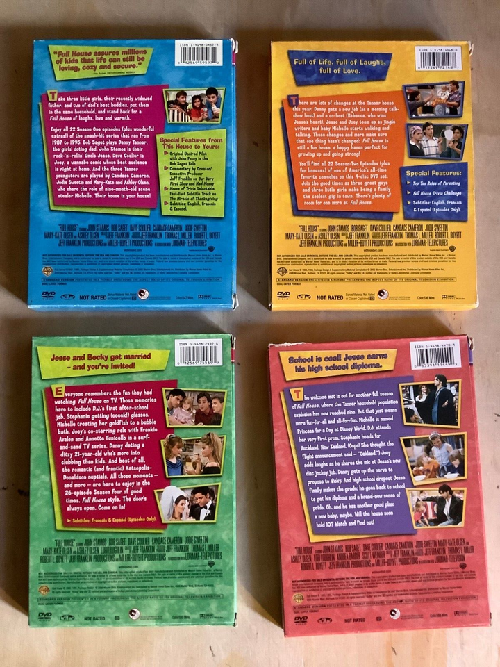 Full House: The Complete Series (DVD ) Mixed Lot Seasons 1 2 4 and 6 ...