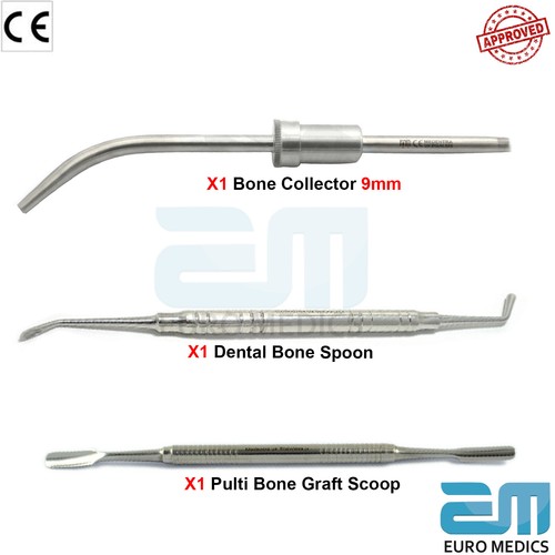 Dental Bone Collector Palti Spoon Graft Packer Plugger Implant ...