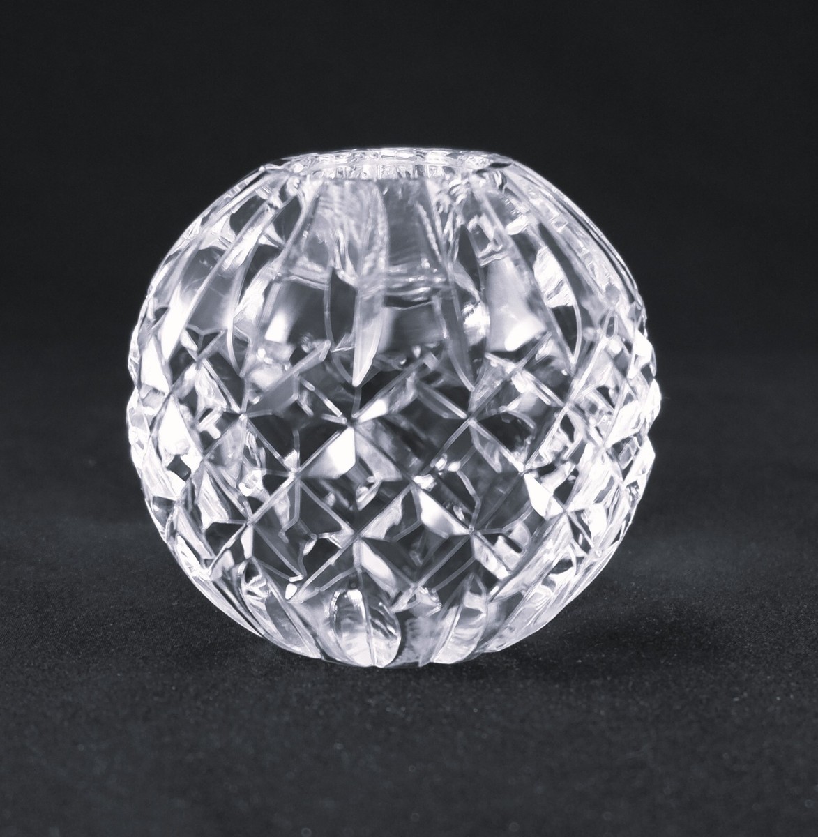 Crystal Ball Candle Holders 23 In Tall Clear 3 Arm Crystal Glass