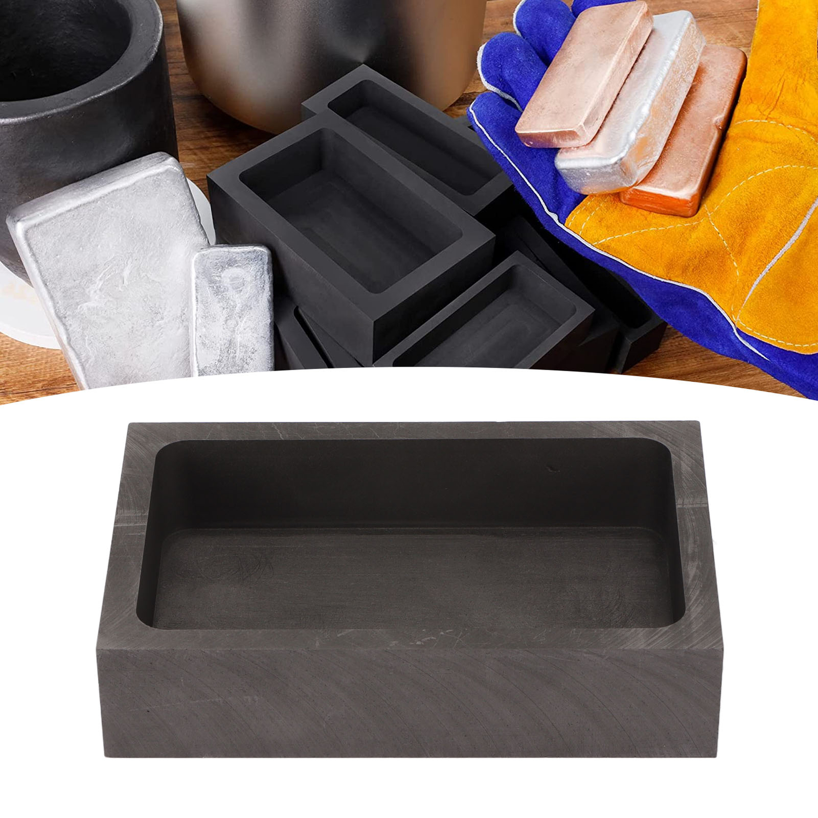 Graphite Ingot Mold Heat Stability Melting Casting Mould Crucible For ...
