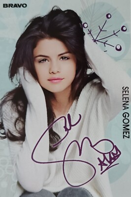 SELENA GOMEZ - Autogrammkarte 10x7cm BRAVO Autograph Trading Card ...
