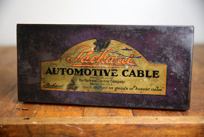 Vintage Packard Automotive Auto box automobile parts bin metal tool box ...
