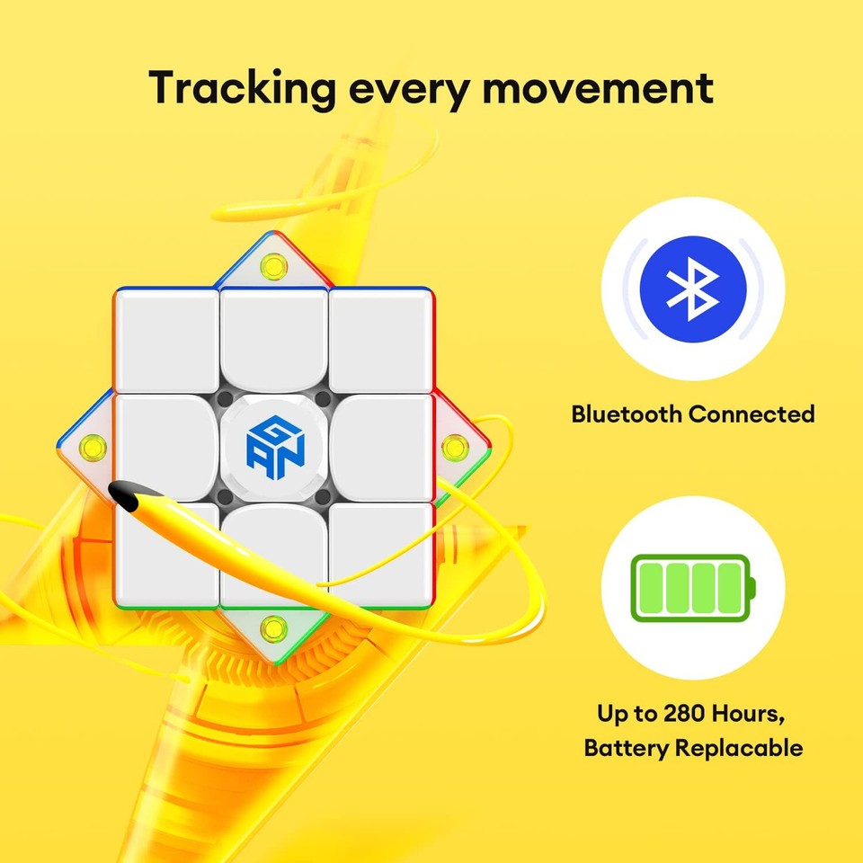 356 i Carry Smart Cube, Connected Bluetooth Cube 3x3 Speed Puzzle ...