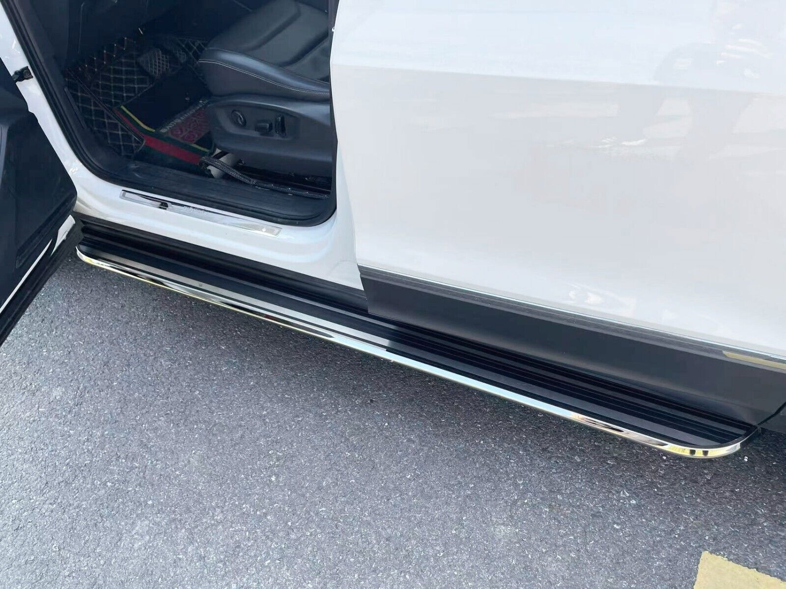 2Pcs Fits For Rivian R1S 2022-2024 Fixed Door Running Board Side Step ...