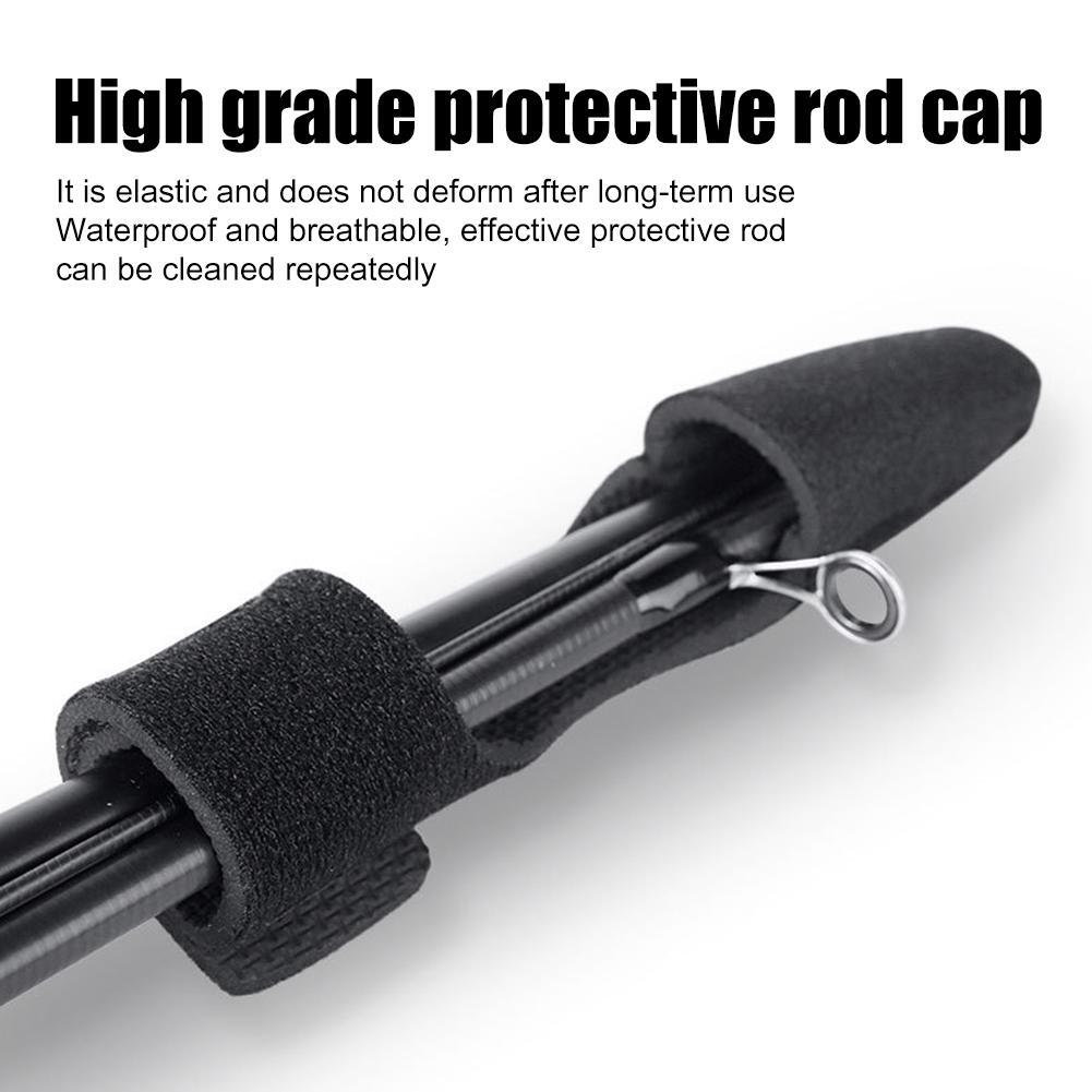 Fishing Rod Holder Strap Tip Guard Pole Tie Wrap Band Fishing Tackle ...