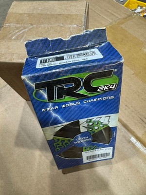 TRC Trinity 1/10 Touring 28mm Plaid Foam Tires Mounted on YW Dish Wheel ...