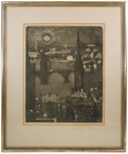 ISABELLA BANKS MARKELL (USA 1891-1980) 'BOSTON' B/W AQUATINT PRNT #4/50 ...