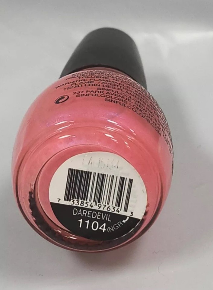 Sinful Colors Professional Nail Polish Color # 1104 Daredevil .5 oz | eBay