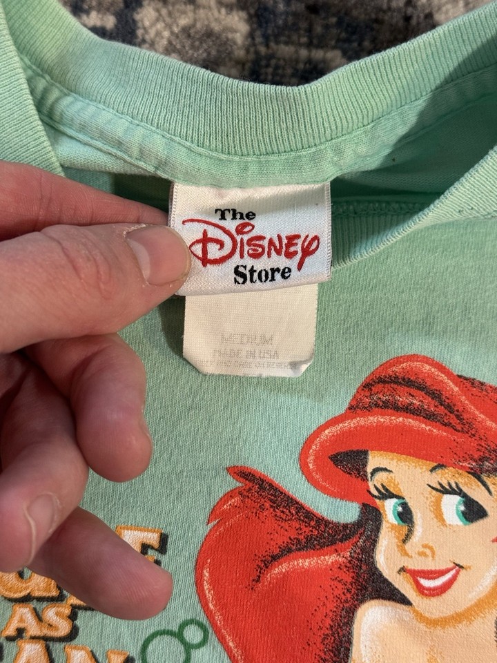 Vintage 90s Disney’s The Little Mermaid Ariel Cute As Can Be T Shirt Sz ...