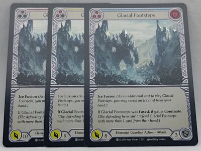 Flesh & Blood - Glacial Footsteps ELE016 Foil Set Red/Yel/Blue 1st ...