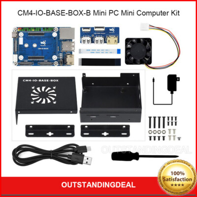 CM4-IO-BASE-BOX-B Mini PC Mini Computer Kit For Raspberry Pi Compute ...