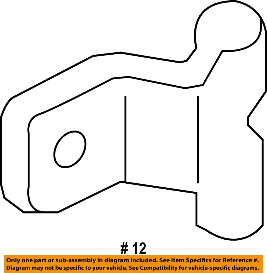 FORD OEM 06-10 Explorer Sport Trac Lock Hardware-Upper Hinge ...