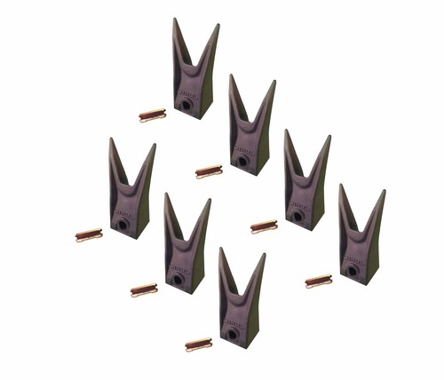 7- Bobcat Stye Mini Excavator / Skid Bucket Teeth w/ Pins - 7107321 ...