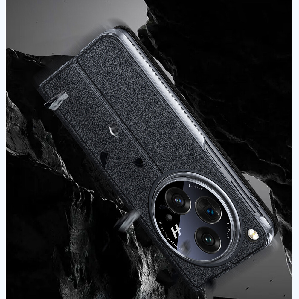 For Oneplus Open Case Luxury Leather Slim Camera Lens Protector Case ...