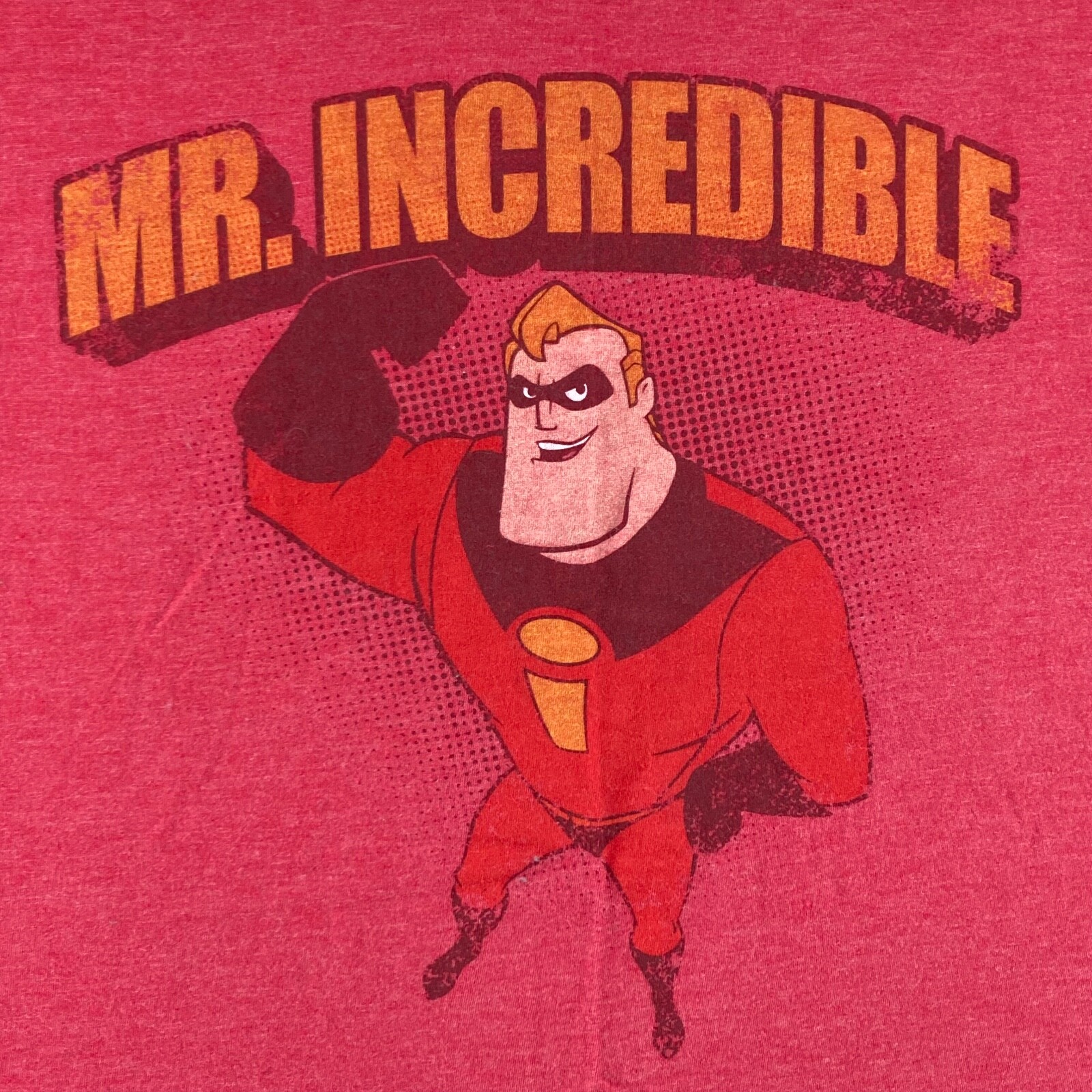 Disney Pixar Mr. Incredible Vintage Style Mens Red Sz… - Gem