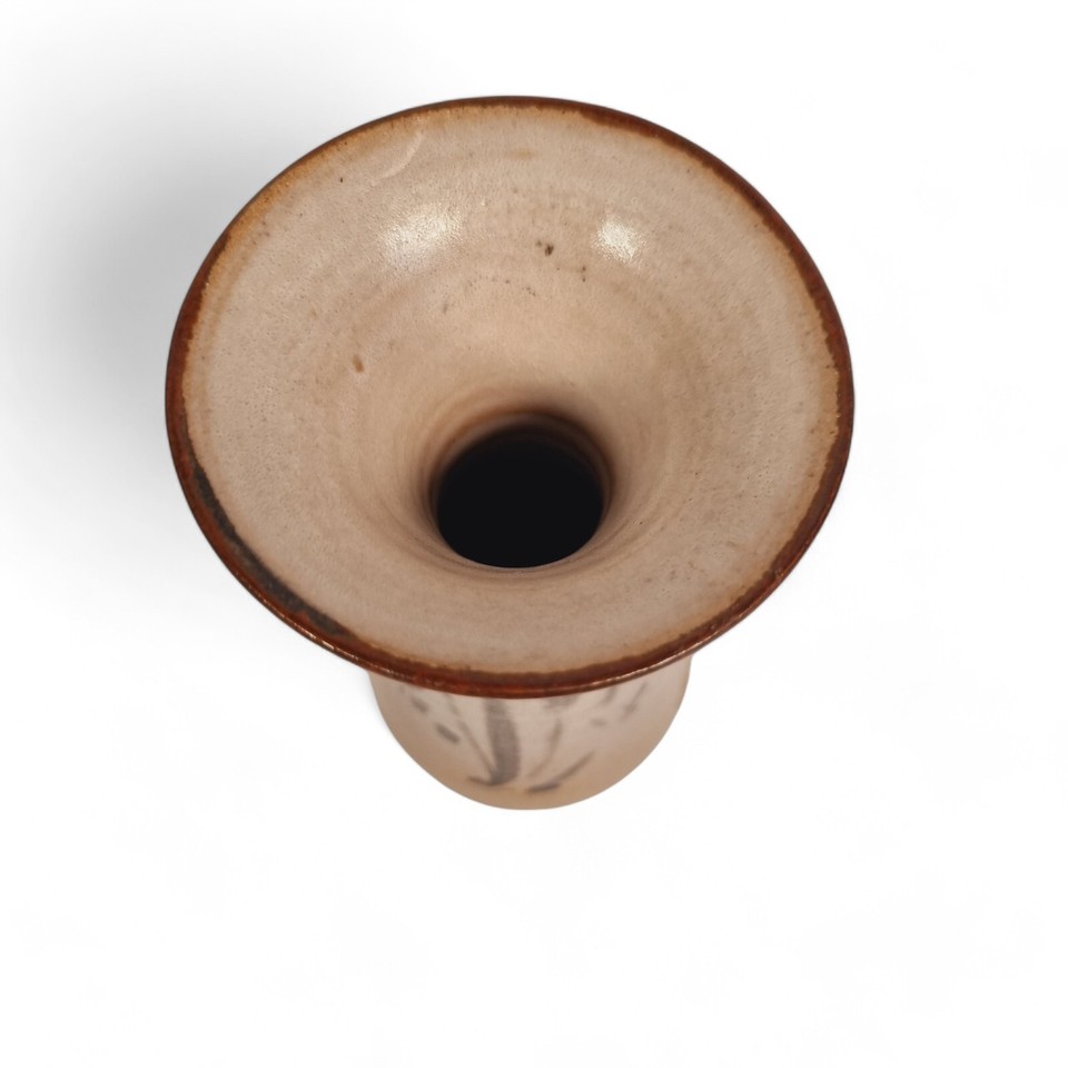 Studio Pottery Vase Vintage Ceramic Bud Vase 1982 Makers Mark AS | eBay UK