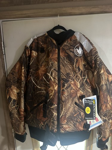 XXL Body Glove Stay Afloat Coat Camo Life Vest Zip Sleeve TALL Type III ...