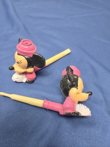 Vintage Disney Minnie Mouse Hard Plastic Bubble Blower Pipes Lot Of 55 ...