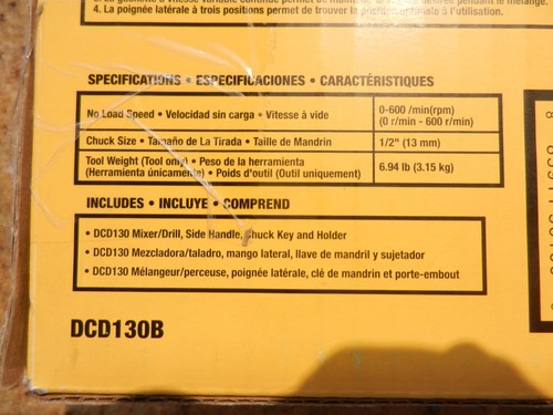 DEWALT DCD130B 60V Max Mixer Drill with E-Clutch System for sale online ...