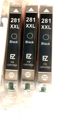 EZ Black Ink Cartridges Canon Compatible 281 XXL Sealed Package | eBay