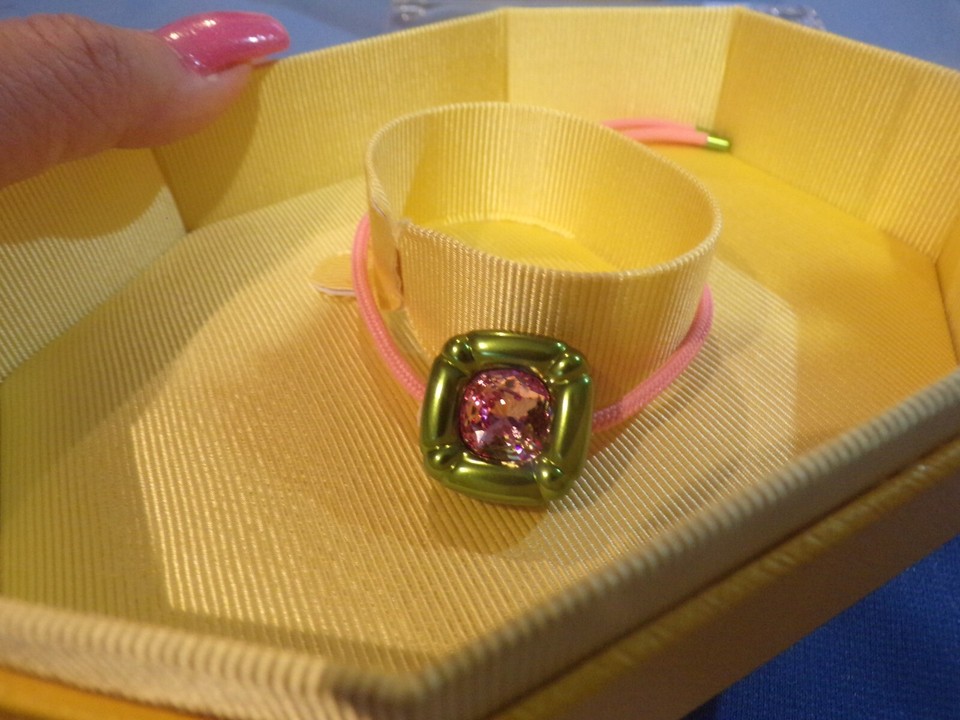 NEW Authentic SWAROVSKI DULCIS BRACELET Pink & Green #5613643 RedTub | eBay